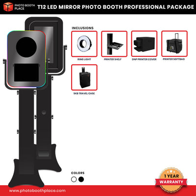 T12 LED Mirror Photo Booth - Photo Booth Place